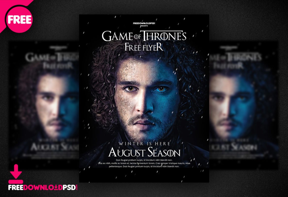 Game Of Thrones Night Party Flyer PSD | FreedownloadPSD.com