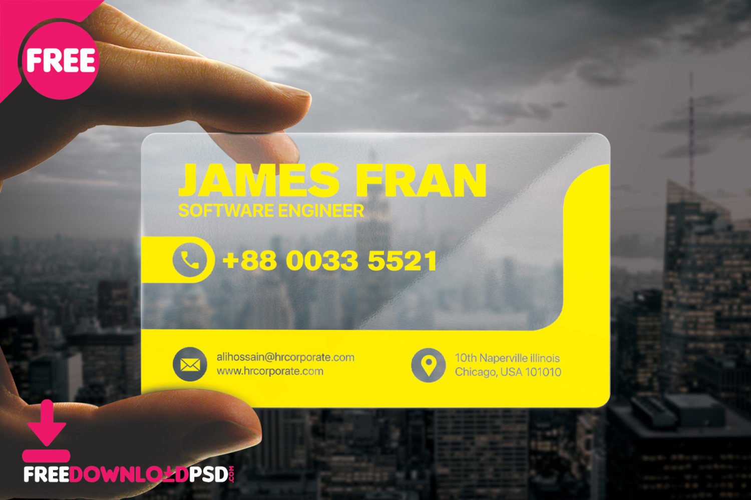 [Get]Transparent Premium Visiting Card | FreedownloadPSD.com