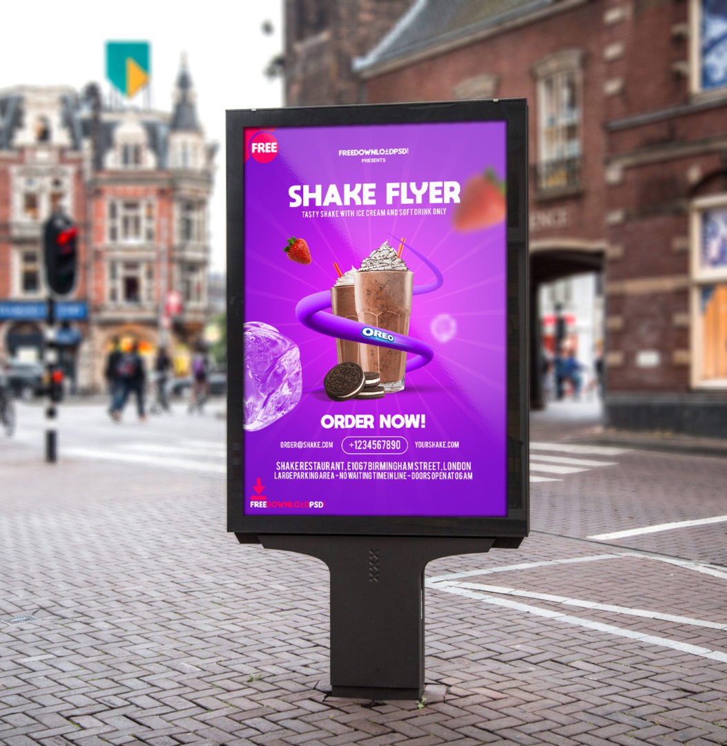 [Free] Shakes Flyer Templates PSD | FreedownloadPSD.com