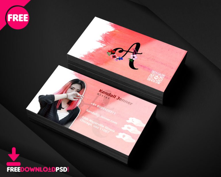 Artist Business Card PSD Template | FreedownloadPSD.com