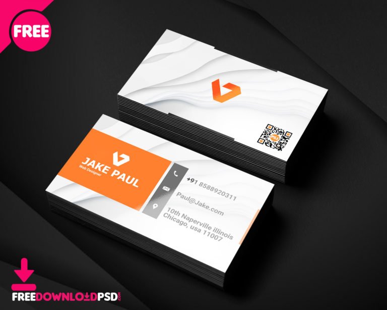 [Free] Business Card PSD Template | FreedownloadPSD.com