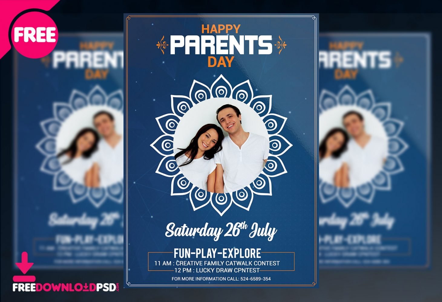 Parents day flyer Template+social media | FreedownloadPSD.com