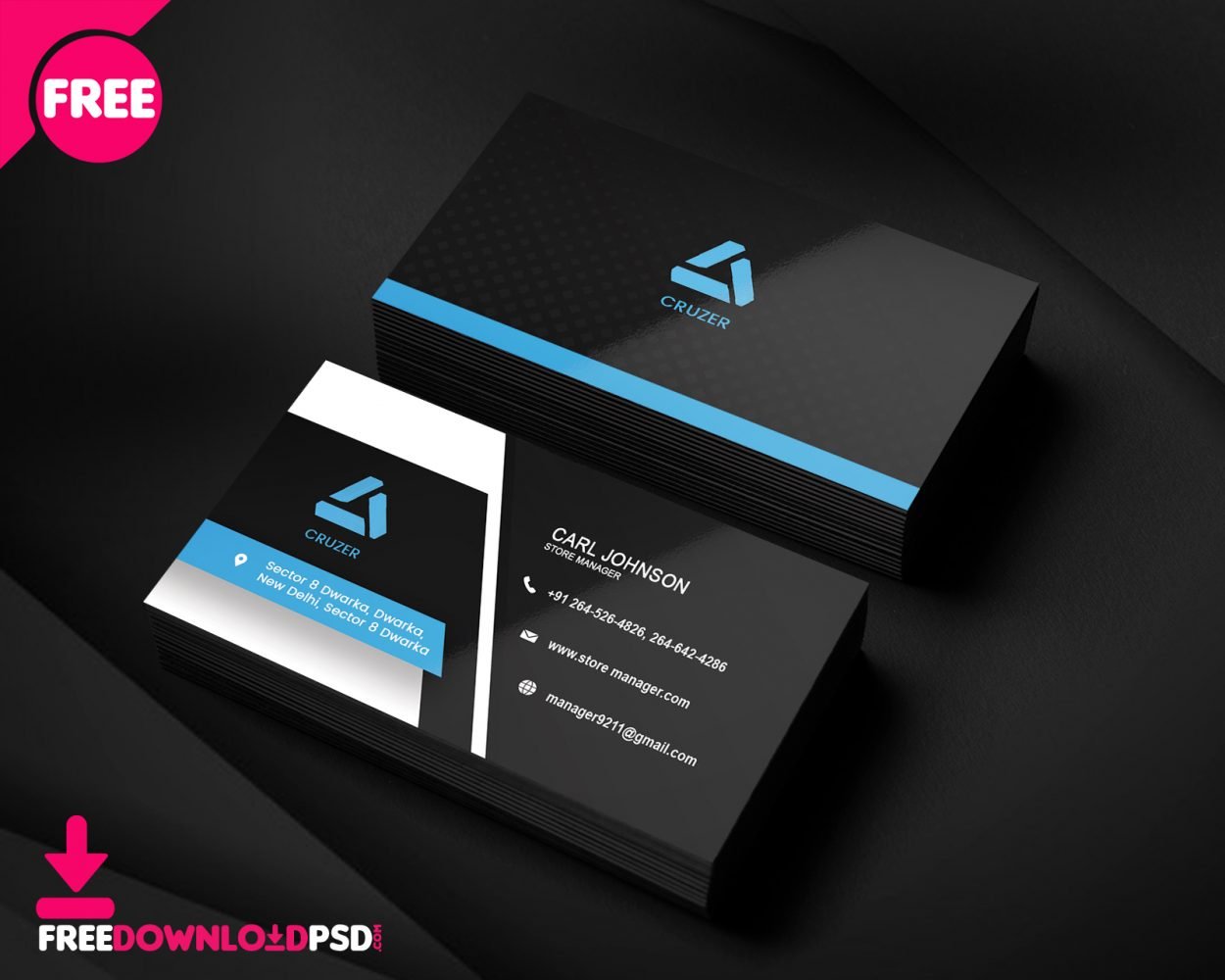 Store Manager Business Card | FreedownloadPSD.com