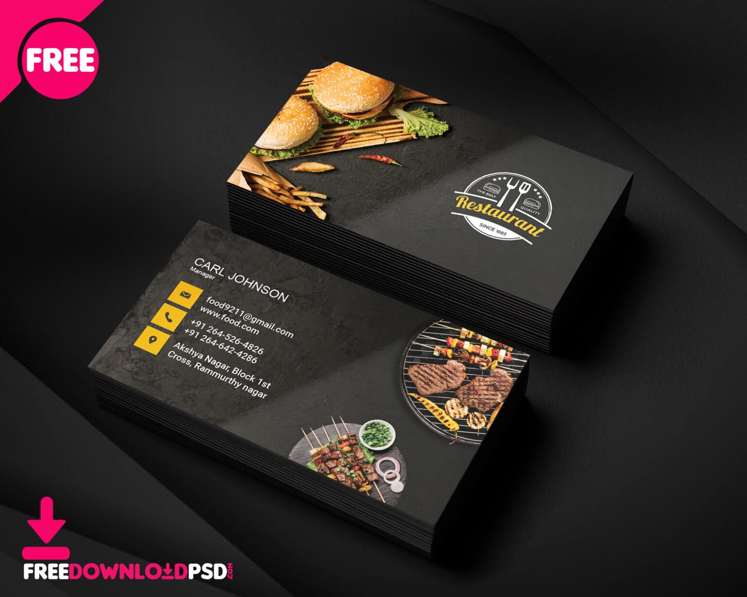 6 Best Salesmans Business Card | FreedownloadPSD.com