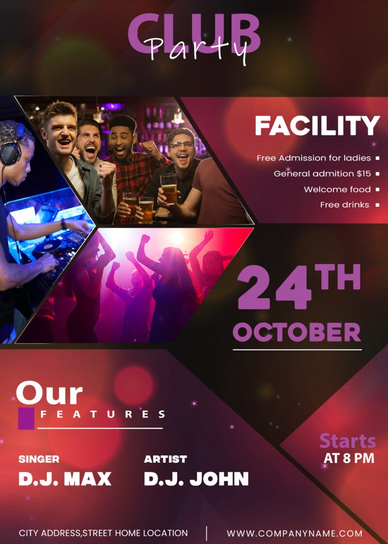 Club Flyer Free PSD | FreedownloadPSD.com